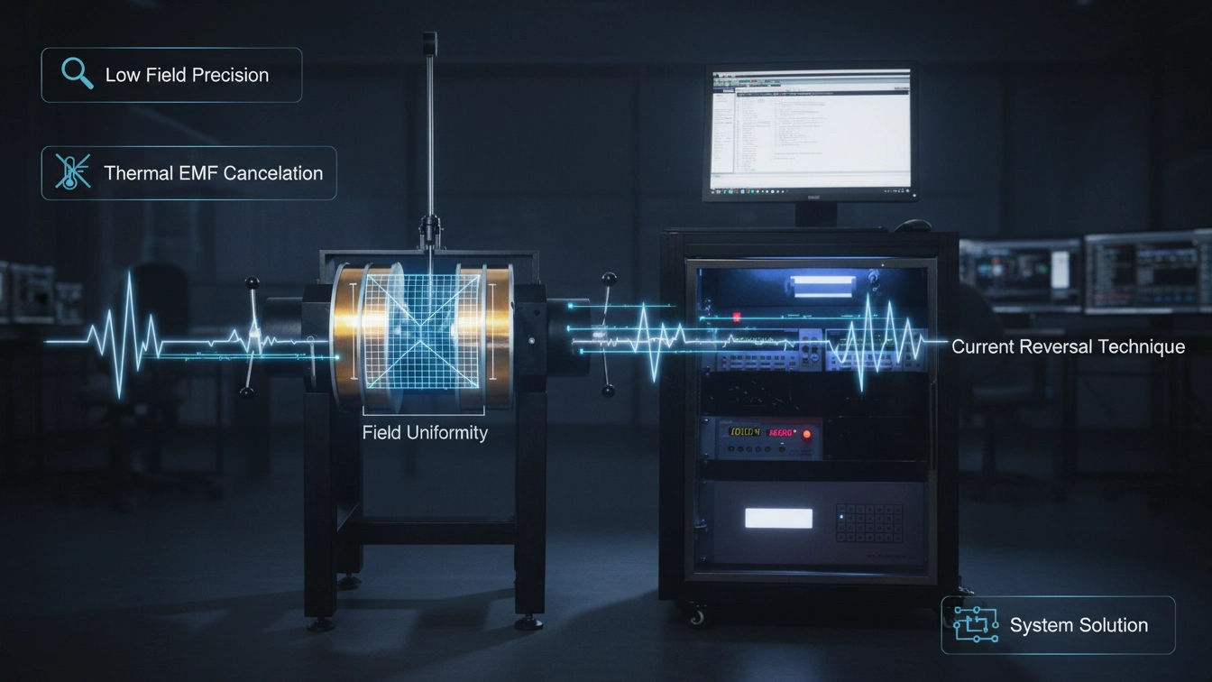 Low Field Hall Measurement: Uniformity and Current Reversal Explained